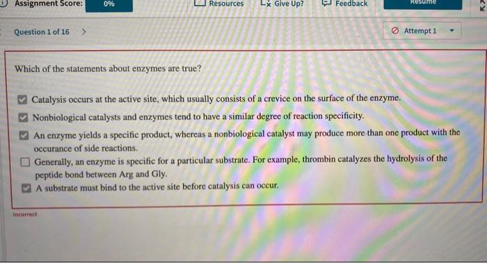 Solved Assignment Score: 0% Resources LX Give Up? Feedback | Chegg.com