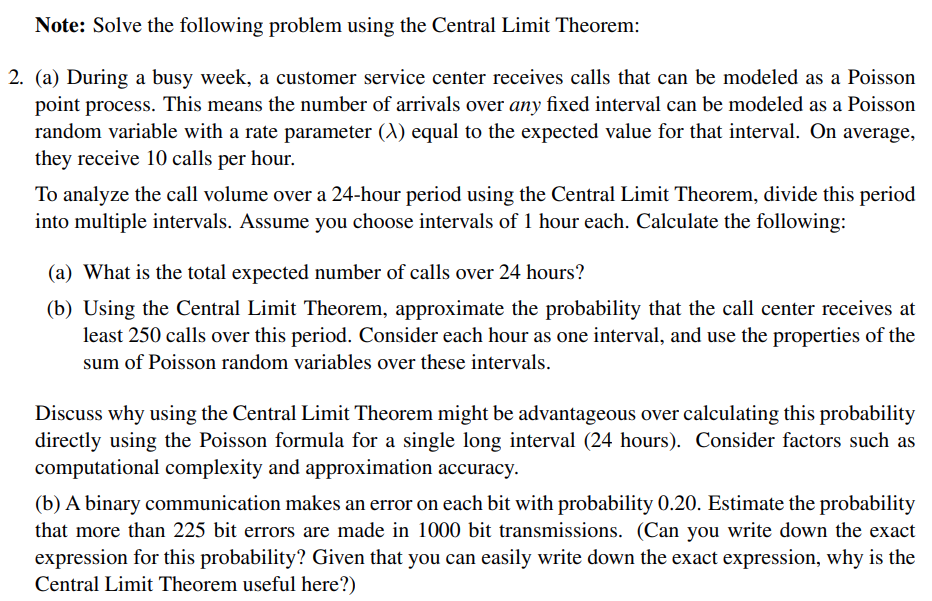 Solved Note: Solve the following problem using the Central | Chegg.com