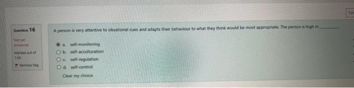 Solved A person is very attentive to situational oues and | Chegg.com