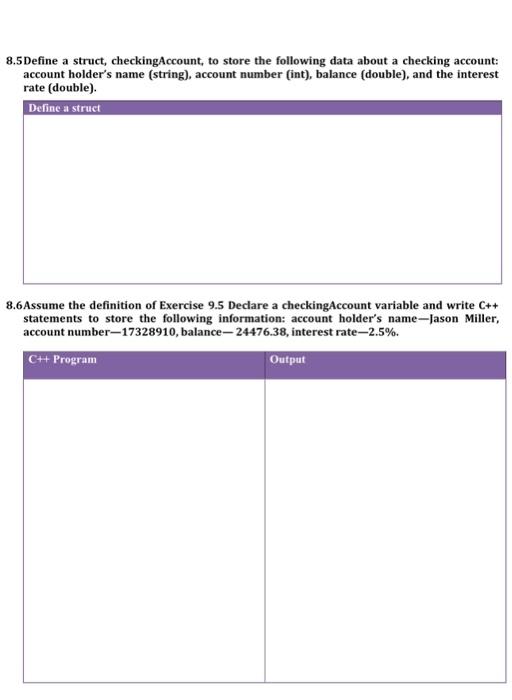 Solved LAB \#8 Data Structures 8.1 Mark the following | Chegg.com