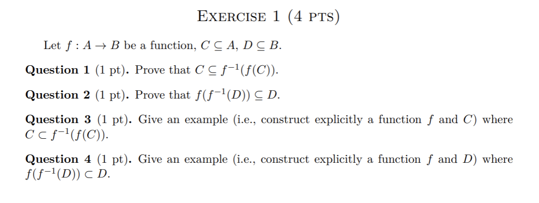 Solved Please help, please provide complete proofs for all | Chegg.com