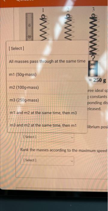 Solved Consider three masses hanging trom three ideal | Chegg.com