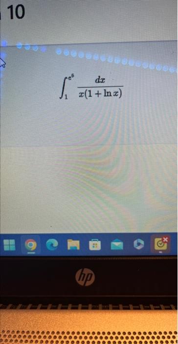 Solved ∫1e6x(1+lnx)dx | Chegg.com