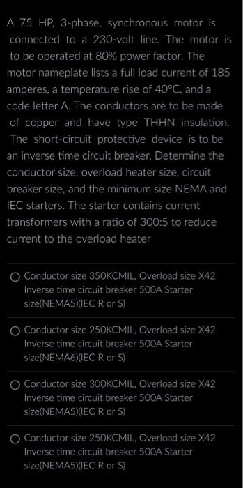 Solved What would be the rating of an inverse time circuit | Chegg.com
