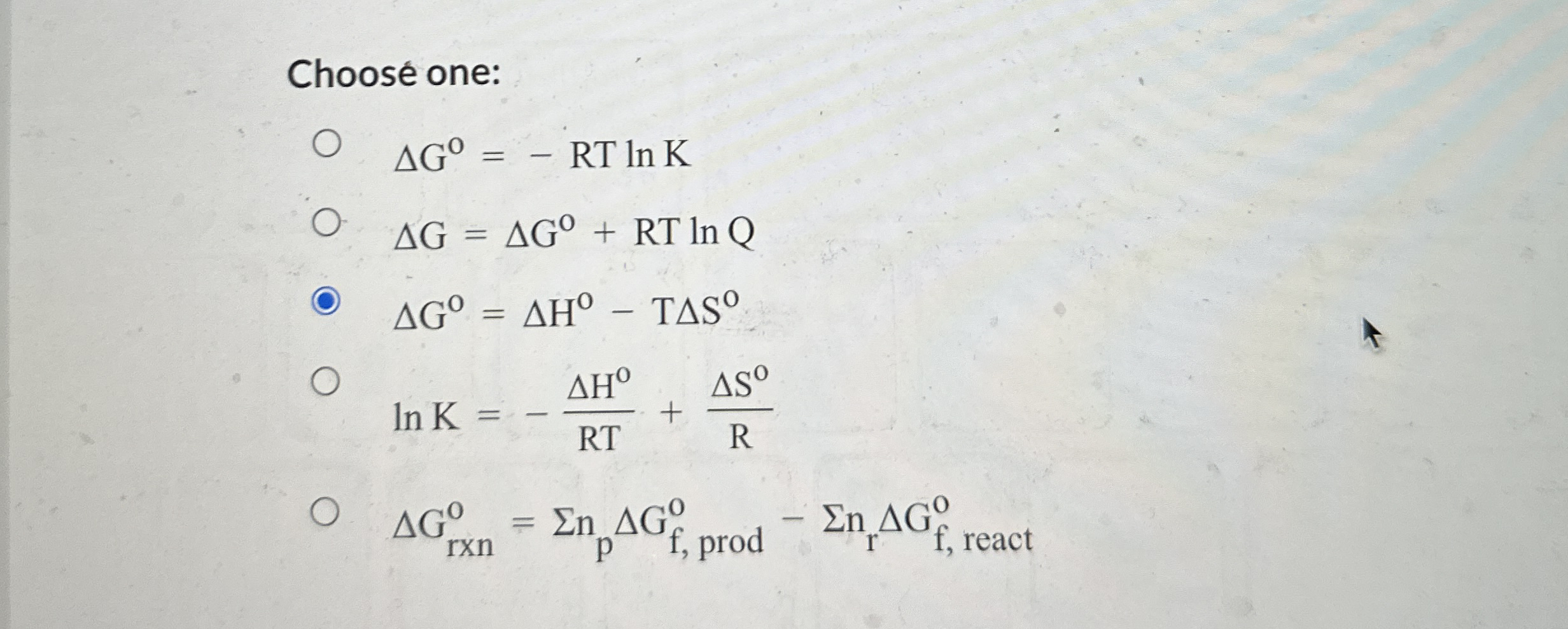 Solved Choosé | Chegg.com