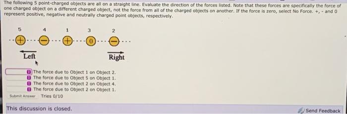 Solved The following 5 point-charged objects are all on a | Chegg.com