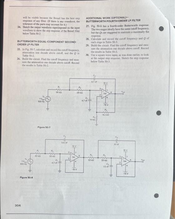 Besider messuring the cutof trequency and roloff rate | Chegg.com