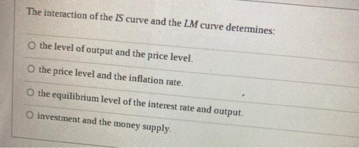 Solved A decrease in the nominal money supply, holding all | Chegg.com