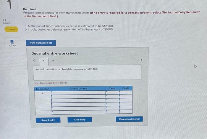 Solved Required: Prepare journal entries for each | Chegg.com