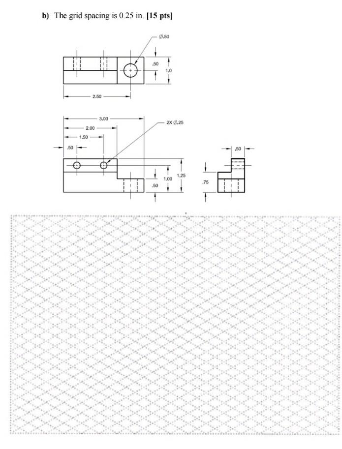 Solved 2. From the Multiview drawings, create an accurate | Chegg.com