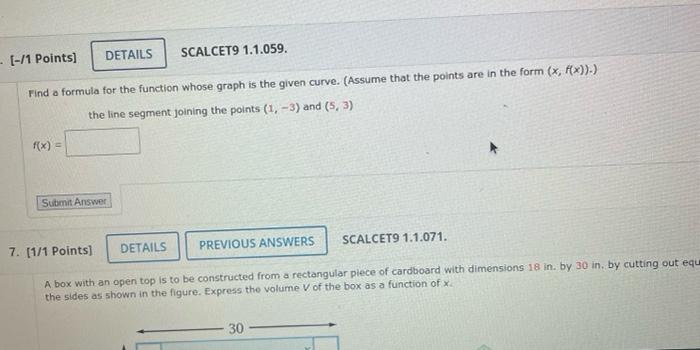 Solved Find the formula for the function whose graph is the | Chegg.com