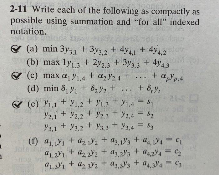 Solved 2-11 Write each of the following as compactly as | Chegg.com