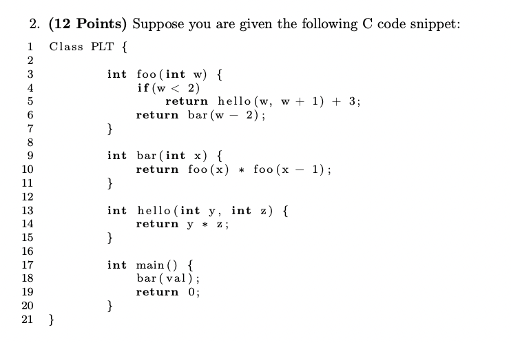(a) ﻿Draw the activation tree generated by executing | Chegg.com