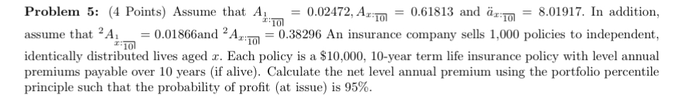 Solved Problem 5: (4 ﻿Points) ﻿Assume that | Chegg.com