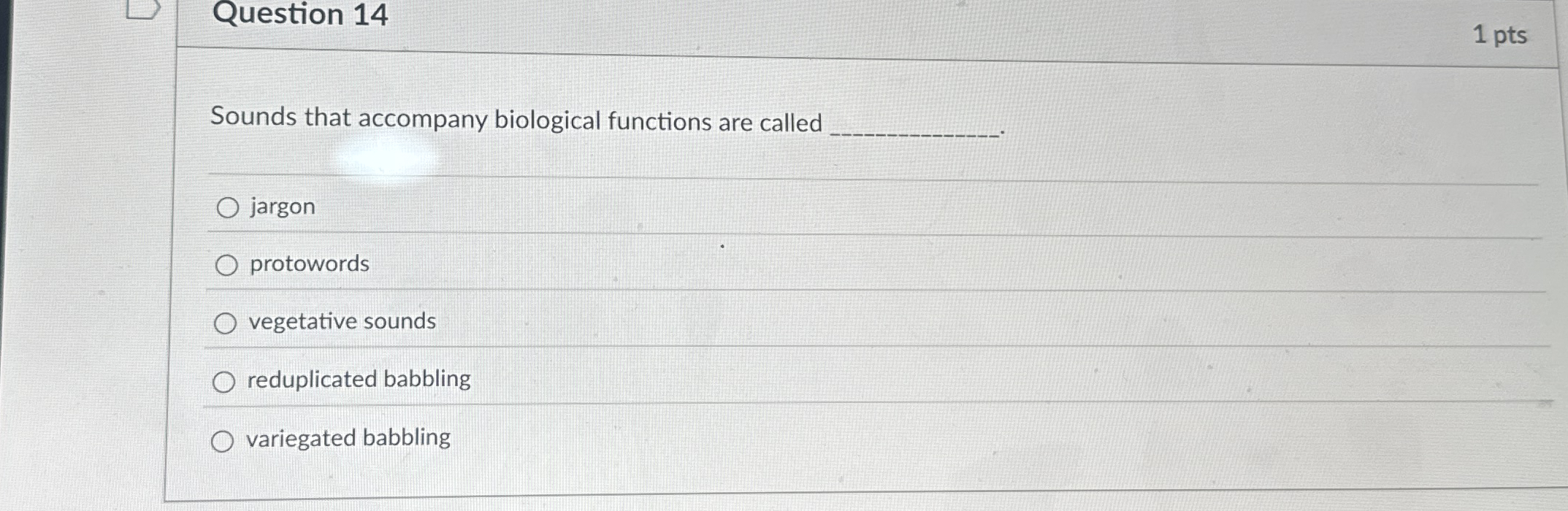 Solved Question 14Sounds that accompany biological functions | Chegg.com