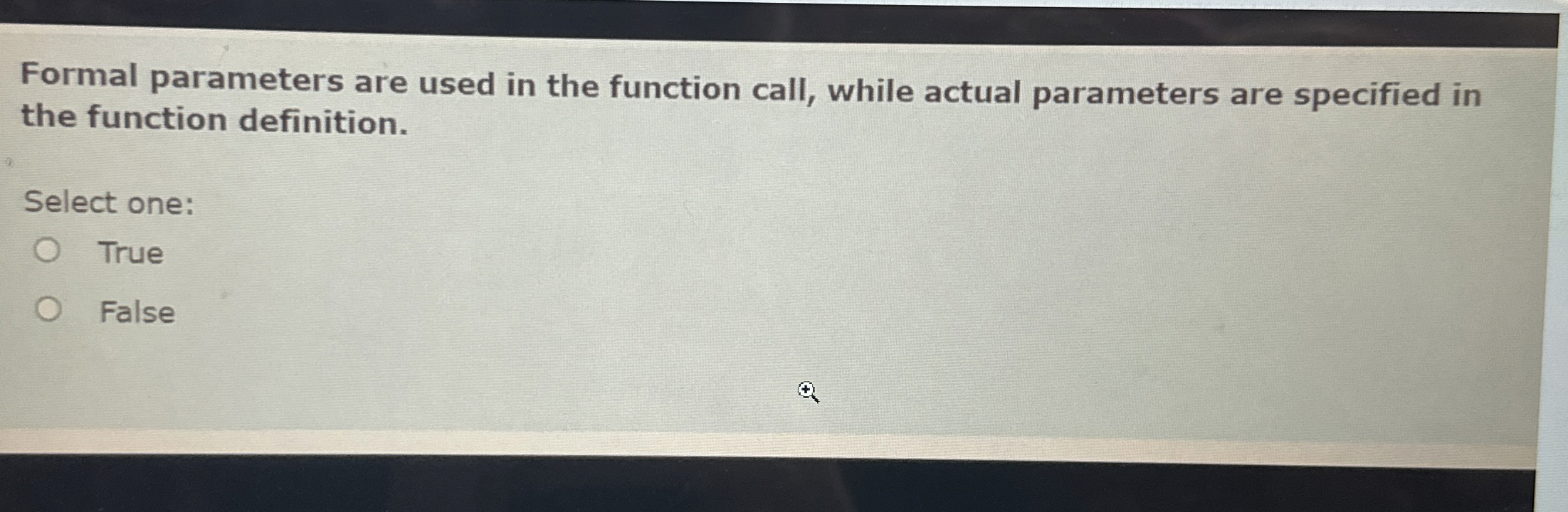 Solved Formal parameters are used in the function call, | Chegg.com