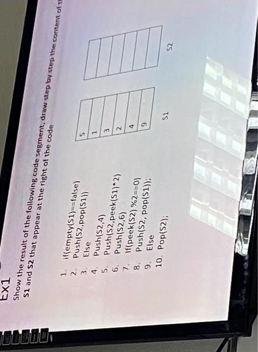 Solved Show the result of the following code segment, draw | Chegg.com