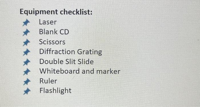 Iverview: Using a laser and a double slit slide, you | Chegg.com