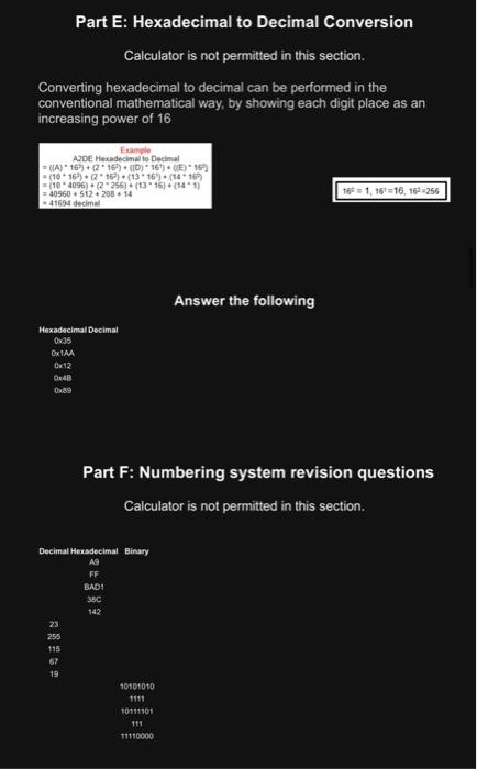 Solved b. IP addresses are normally shown with four decimal | Chegg.com