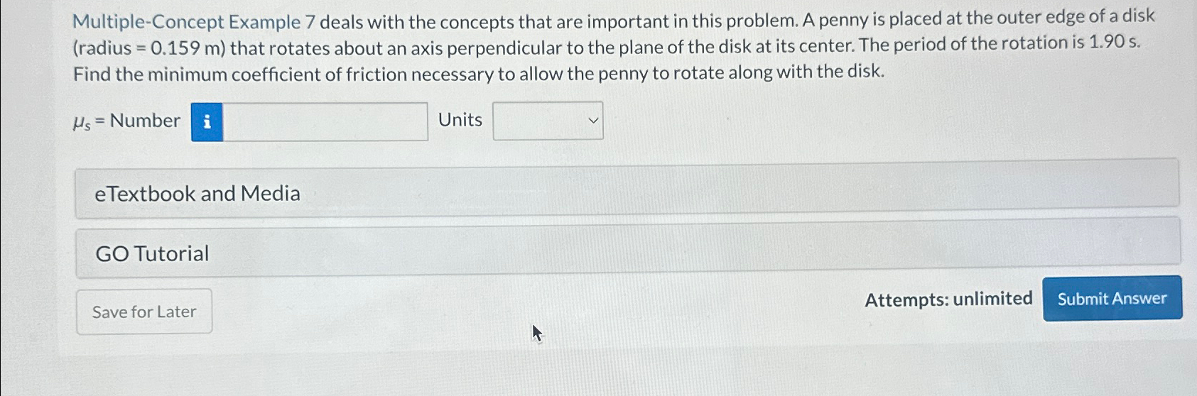 Solved Multiple-Concept Example 7 ﻿deals with the concepts | Chegg.com