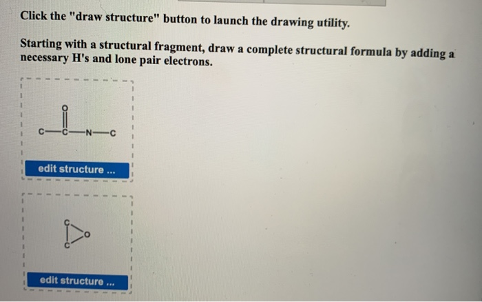 Solved Click the "draw structure" button to launch the | Chegg.com