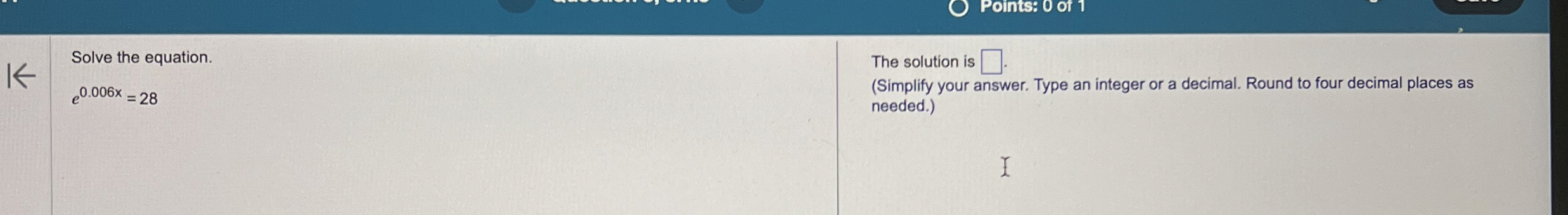 Solved The solution is(Simplify your answer. Type an integer | Chegg.com