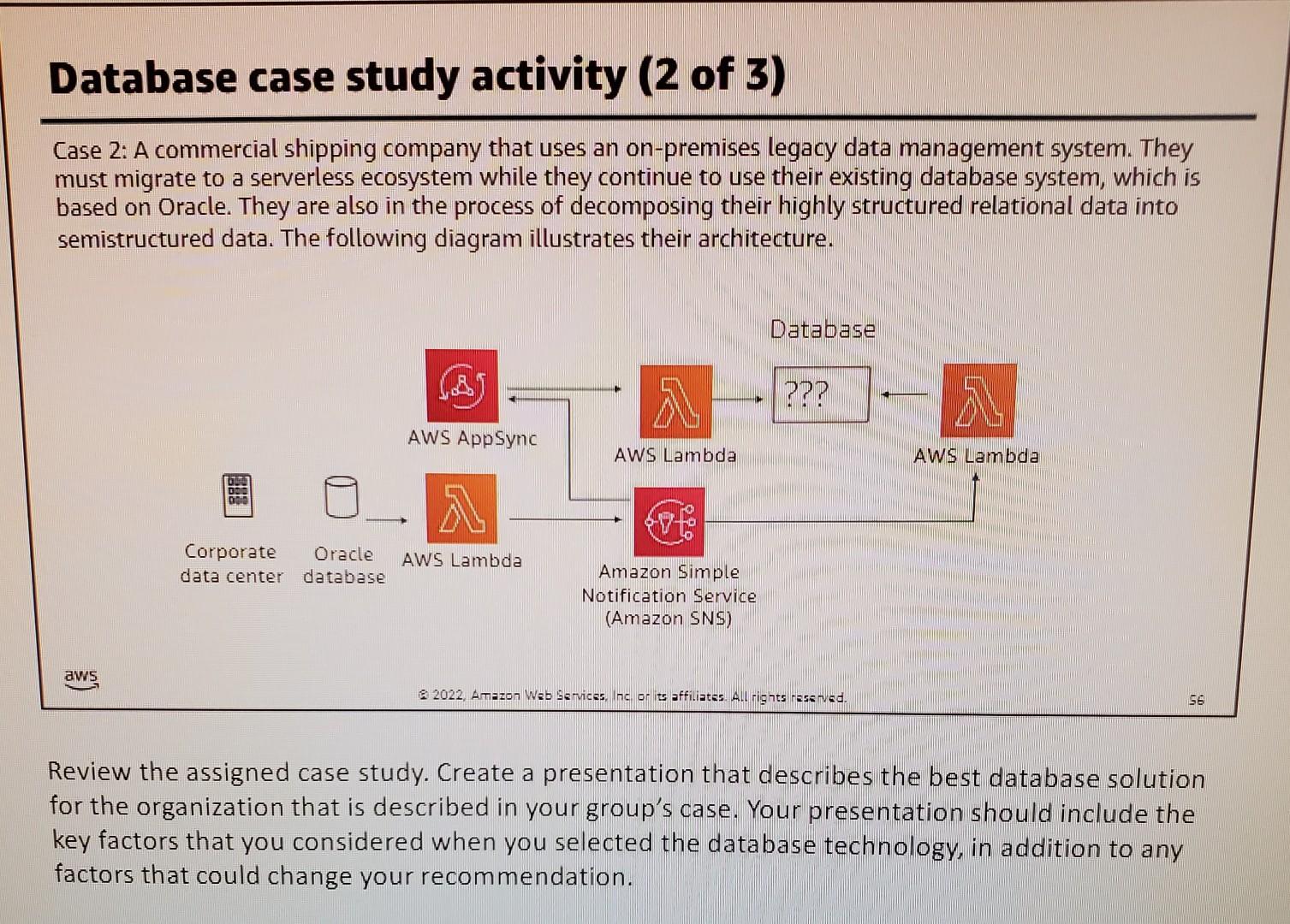 Solved Case 2: A commercial shipping company that uses an | Chegg.com