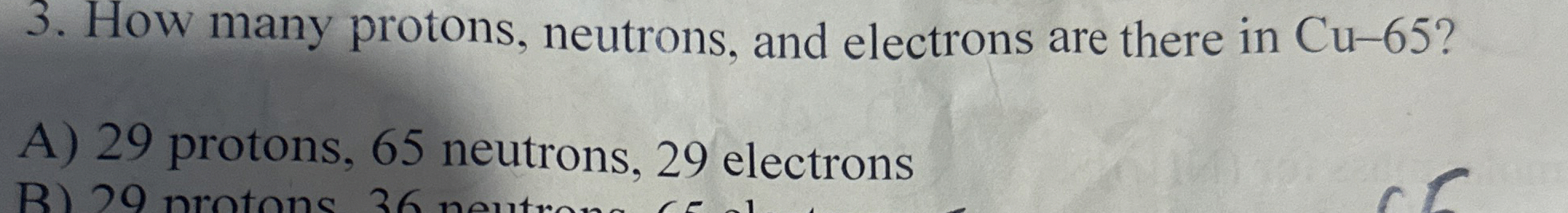 Solved How many protons, neutrons, and electrons are there | Chegg.com