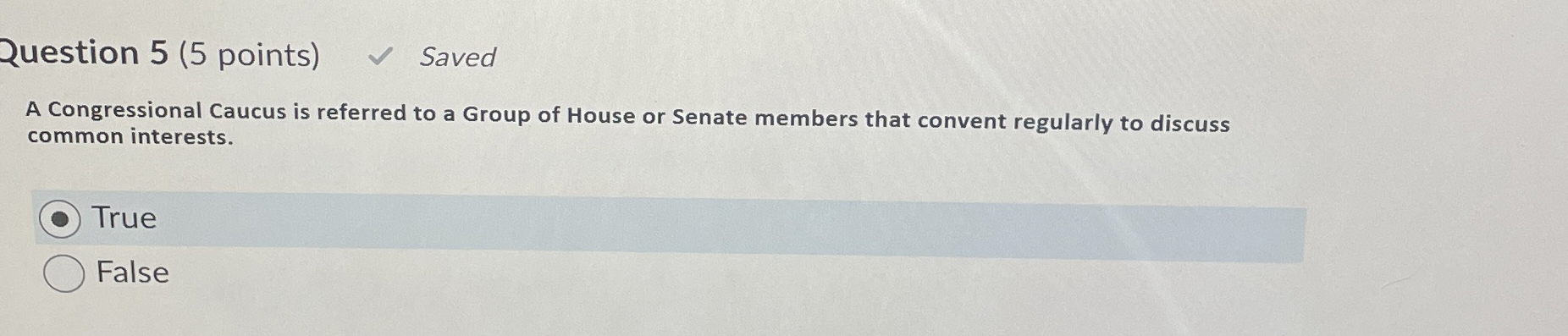 Solved Question 5 (5 ﻿points) ﻿SavedA Congressional Caucus | Chegg.com