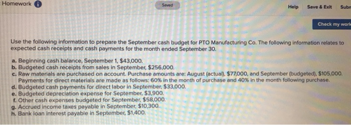 Solved Homework Help Save & Exit Subm Check my work Use the | Chegg.com