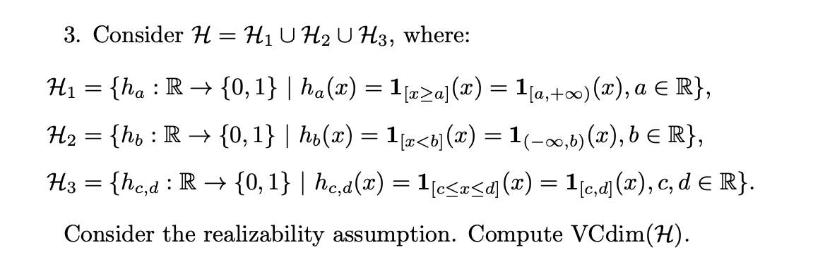 Solved Consider H=H1∪H2∪H3, ﻿where:Consider the | Chegg.com