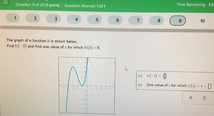 Solved Question 9 of 20 (1 point) Question Attempt: 1 of 1 1 | Chegg.com