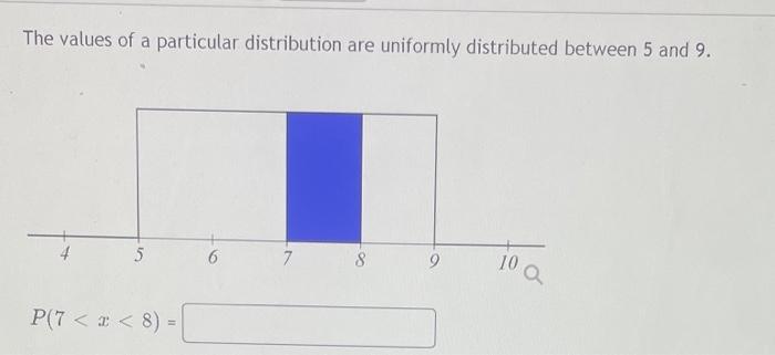 Solved The Values Of A Particular Distribution Are Uniformly