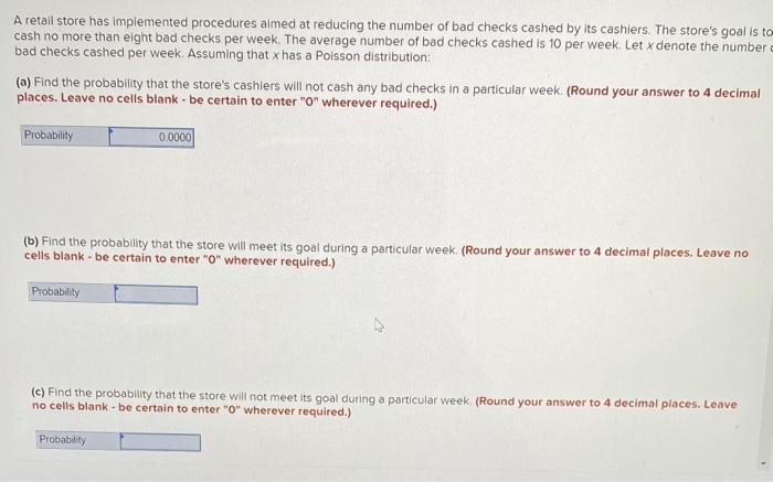 Solved A retail store has implemented procedures almed at | Chegg.com