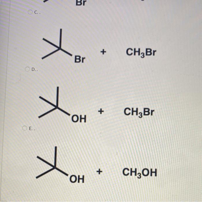 Solved Question 24 Choose the major organic product from the | Chegg.com
