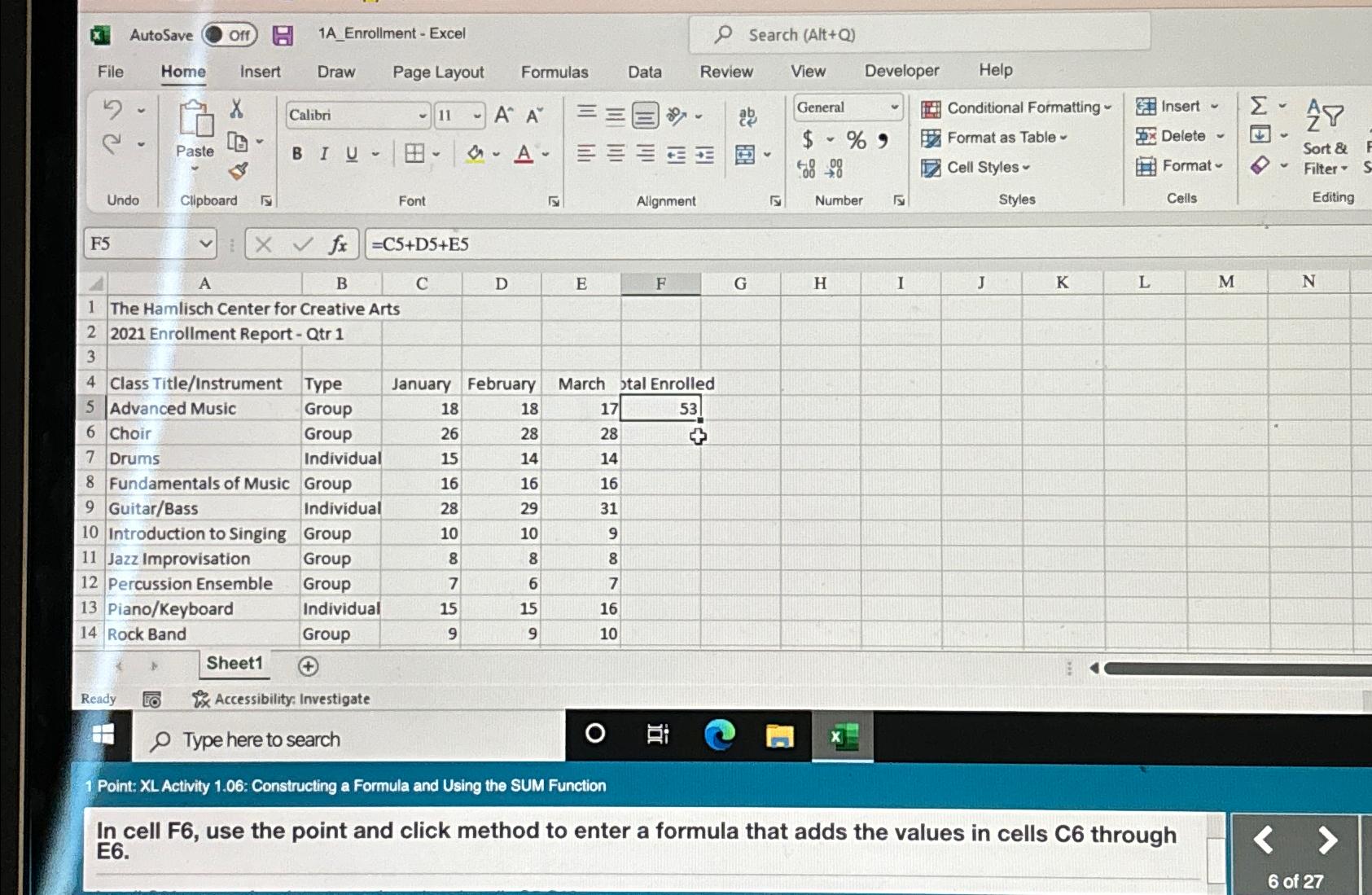 Solved Ready [0 ﻿Ix Accessibility: InvestigateType here to | Chegg.com