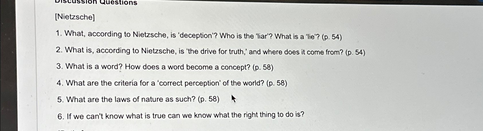 Solved [Nietzsche]What, according to Nietzsche, is | Chegg.com