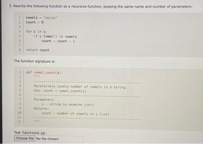 Solved Please complete the following code for each task. | Chegg.com
