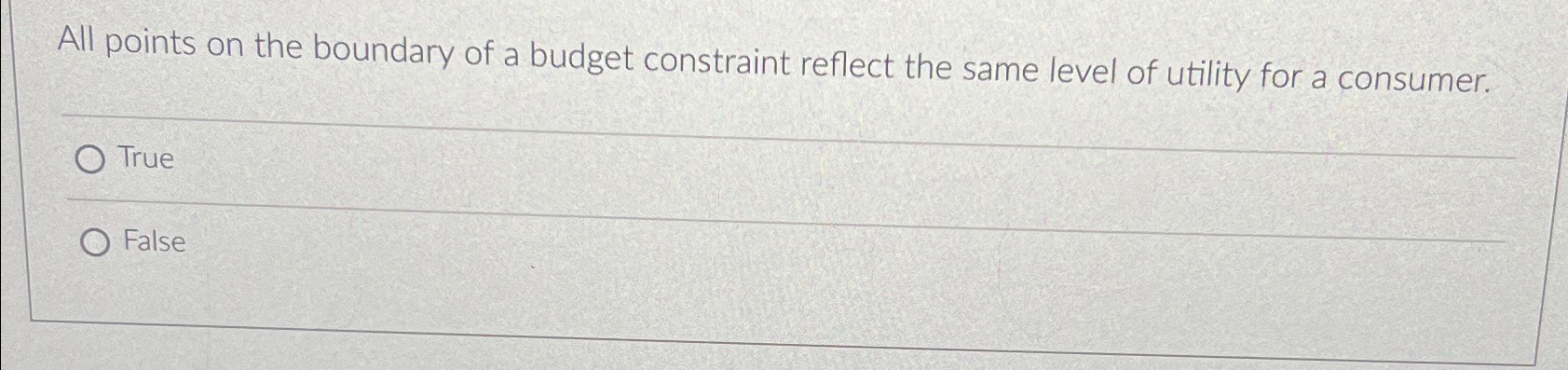 Solved All points on the boundary of a budget constraint | Chegg.com
