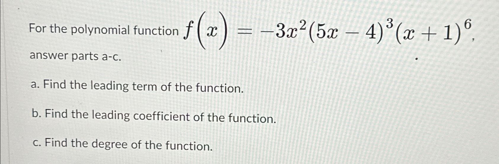 Solved Work through the problem. Show and explain each step. | Chegg.com