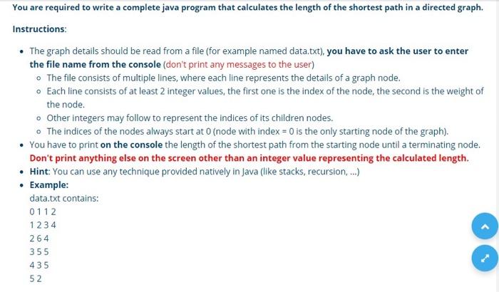 Solved You are required to write a complete java program | Chegg.com