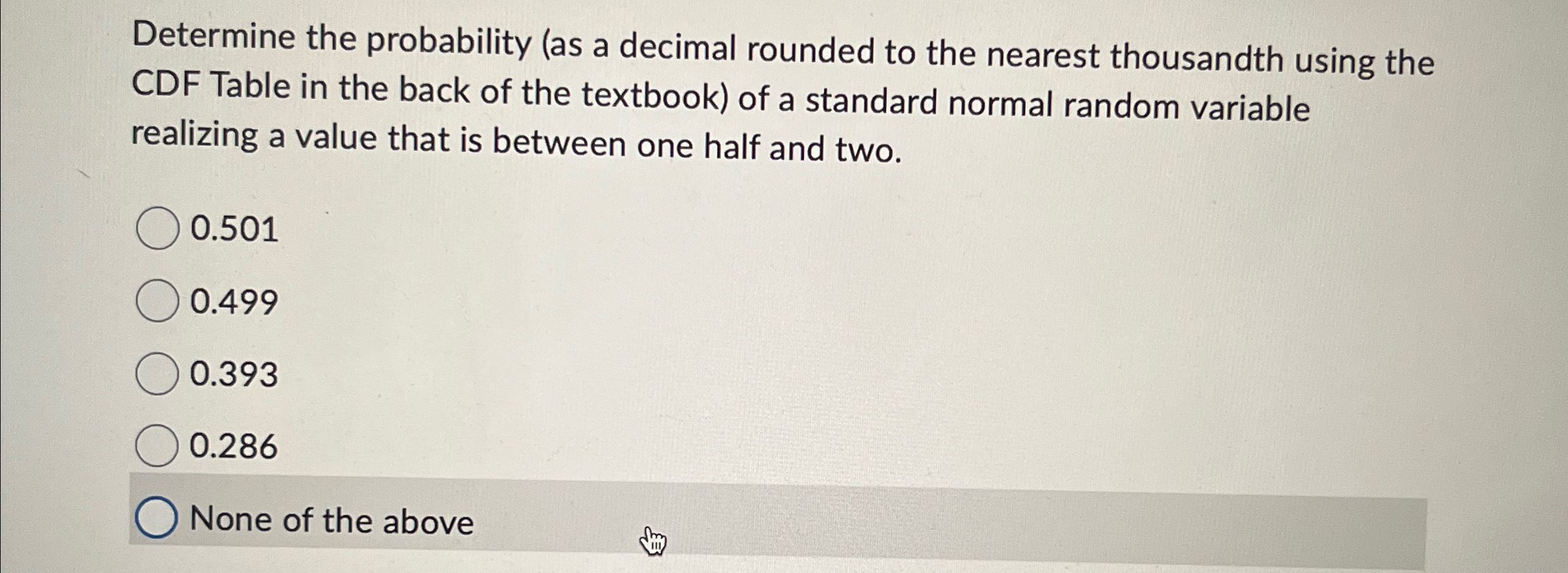 Solved Determine the probability (as a decimal rounded to | Chegg.com