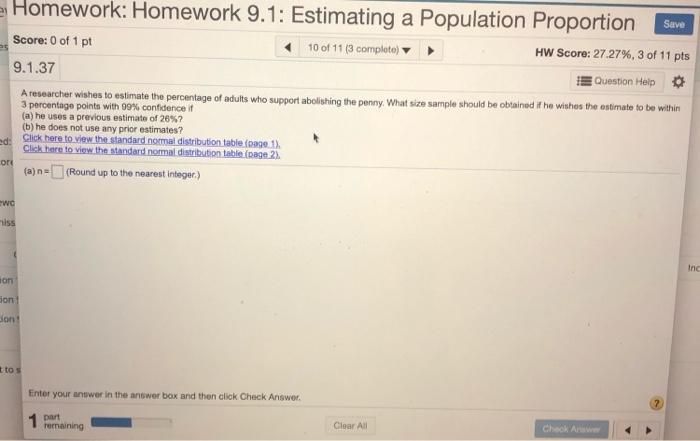 Solved Homework: Homework 9.1: Estimating a Population | Chegg.com