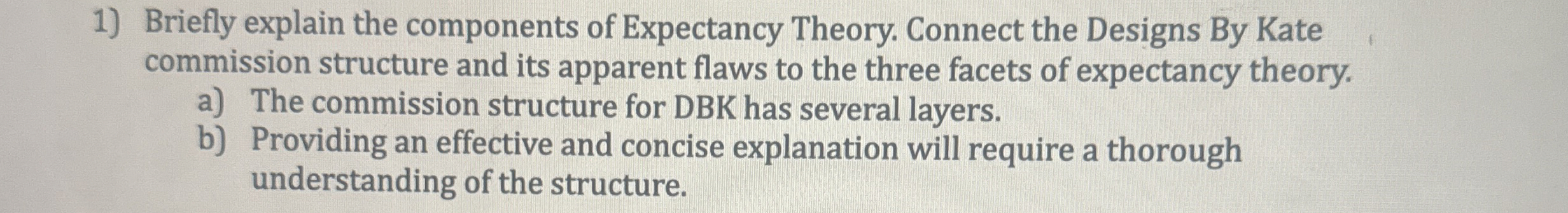 Solved Briefly explain the components of Expectancy Theory. | Chegg.com