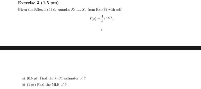 Solved solve & show work for excerise 3 -& then for a&b true | Chegg.com
