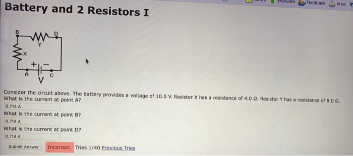 Solved Battery and 2 Resistors I wo Consider the circuit | Chegg.com