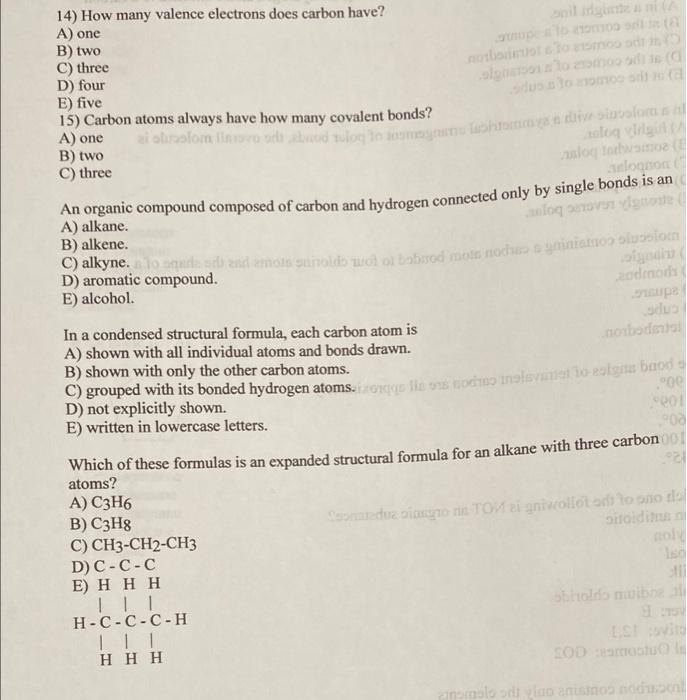 Solved In the three-dimensional structure of methane, CH4, | Chegg.com