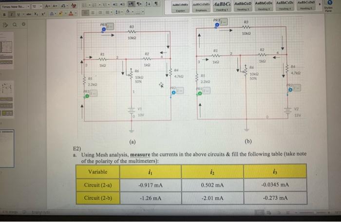 Solved Malling Share Review View Layout Table Design . A. A | Chegg.com