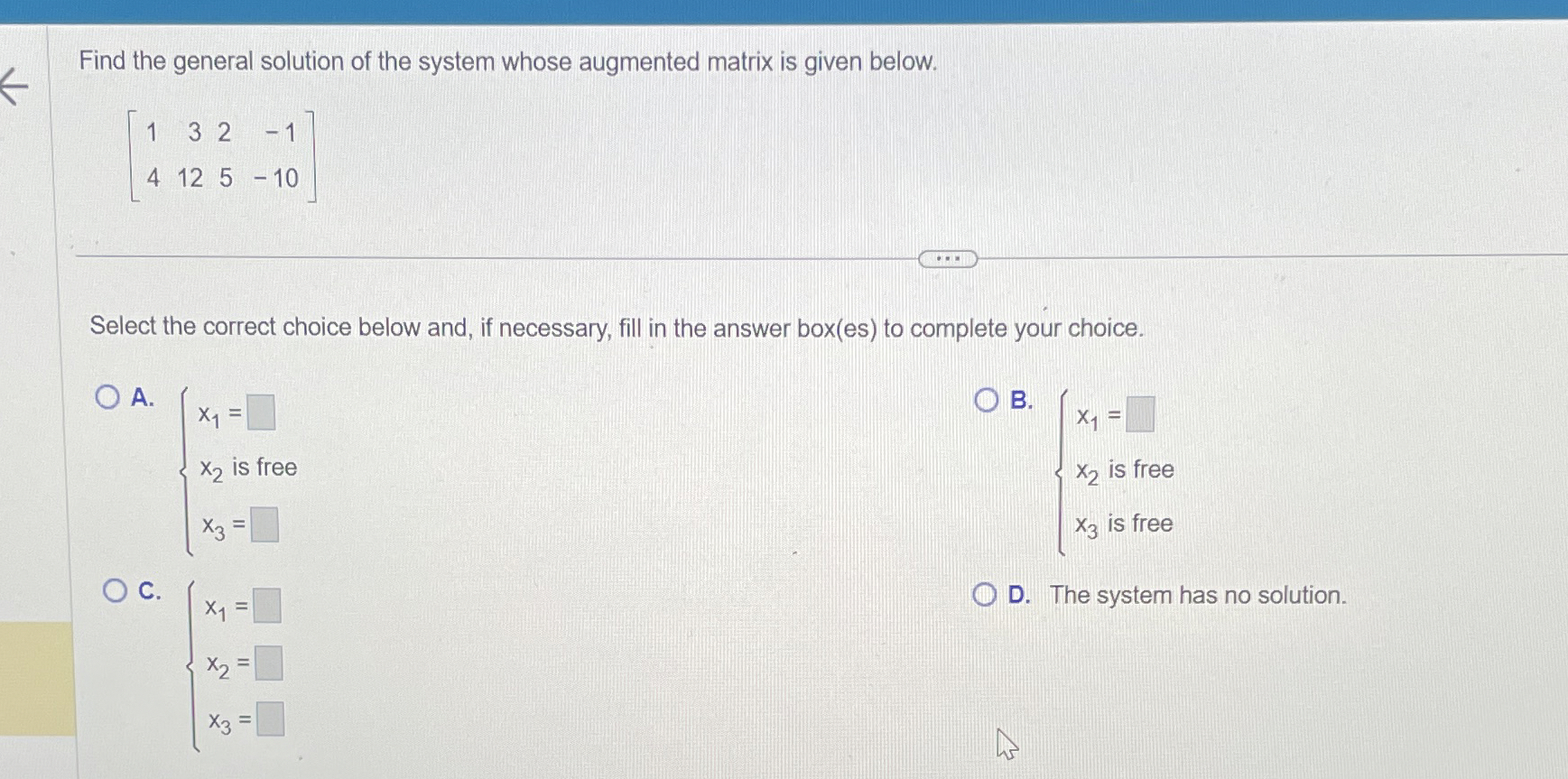 Solved Find the general solution of the system whose | Chegg.com