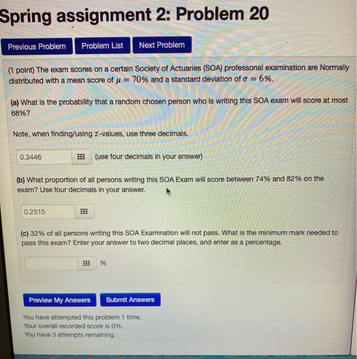 Solved Spring Assignment 2 Problem 20 Previous Problem